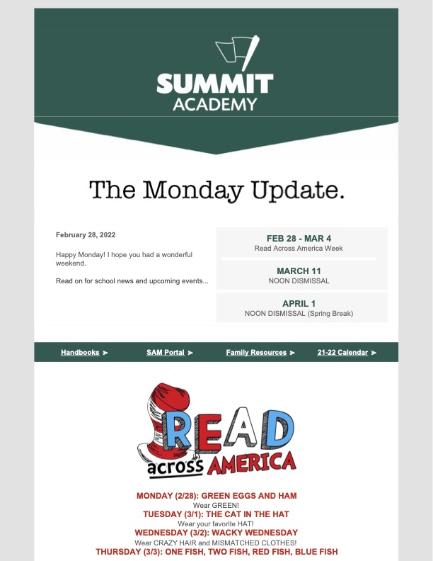 The Monday Update - Summit Academy